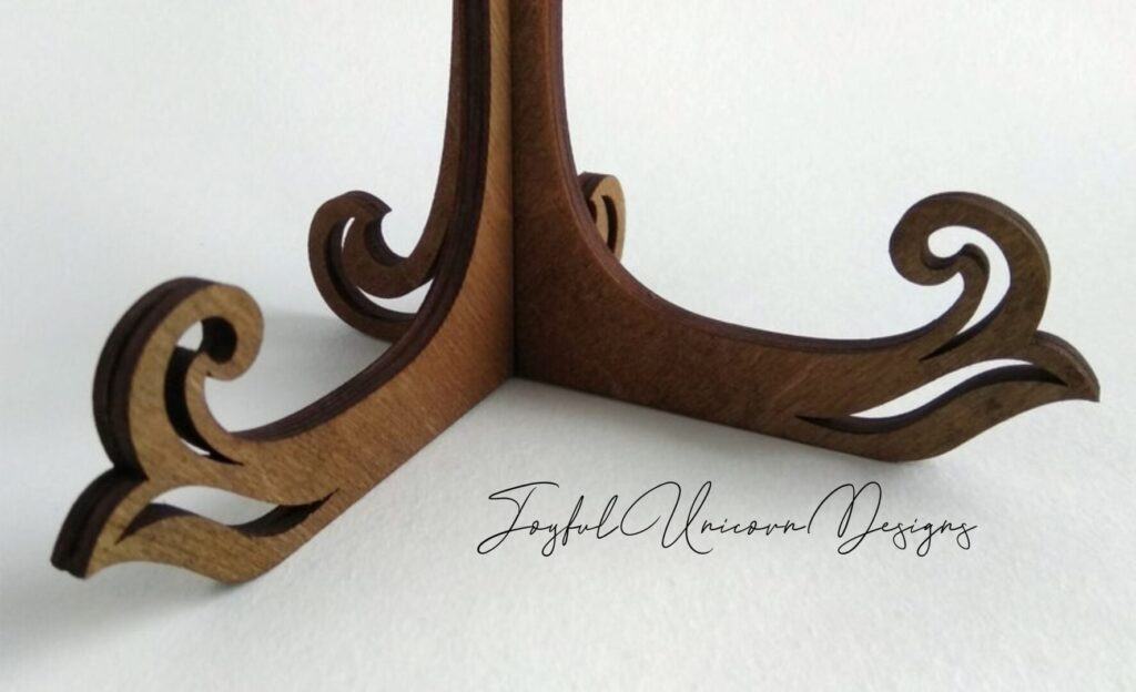 Wood Easel Stand SVG, Glowforge Ready file, Laser Cut file, Easel ...