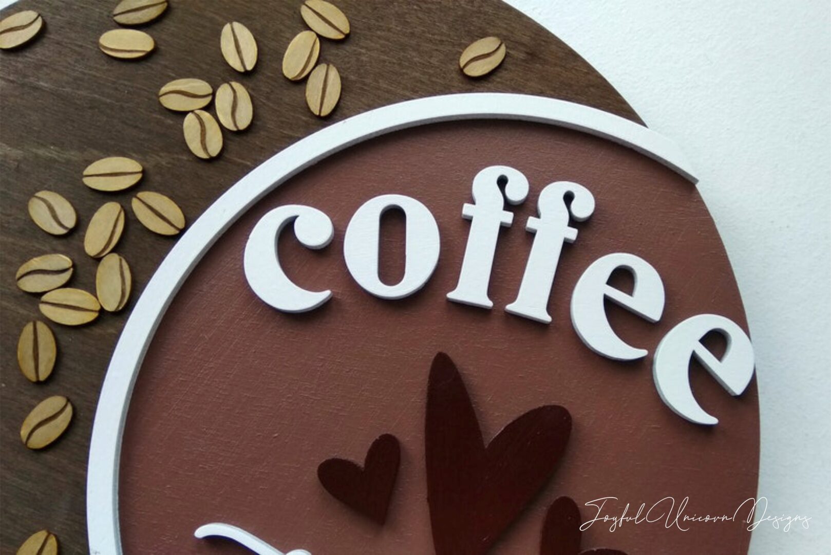 Coffee Time Round Sign SVG, Glowforge Ready file, Coffee Bar Sign SVG ...