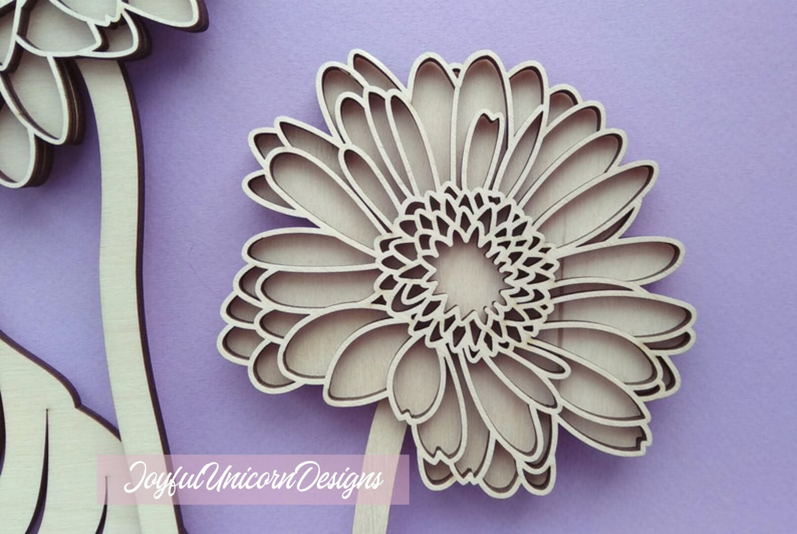 Gerbera Daisy SVG, Gerbera Flower SVG, Laser Cut Flowers SVG, Gerbera ...