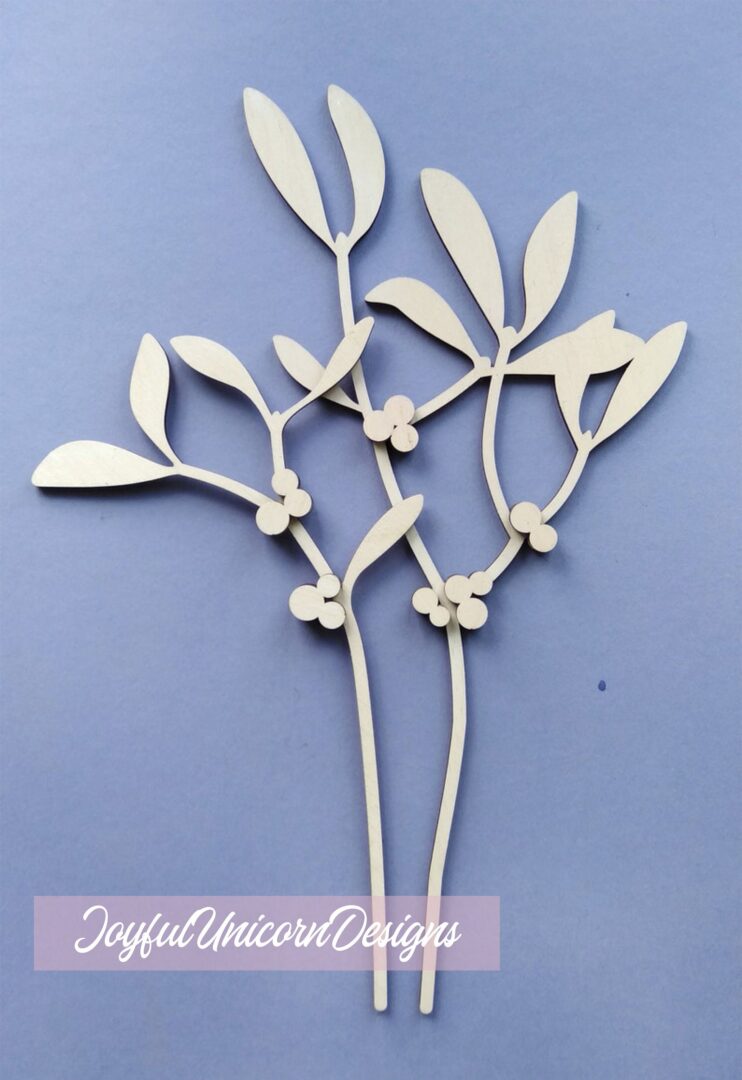 Mistletoe SVG, Mistletoe Bundle SVG, Mistletoe Branch SVG, Laser Cut ...
