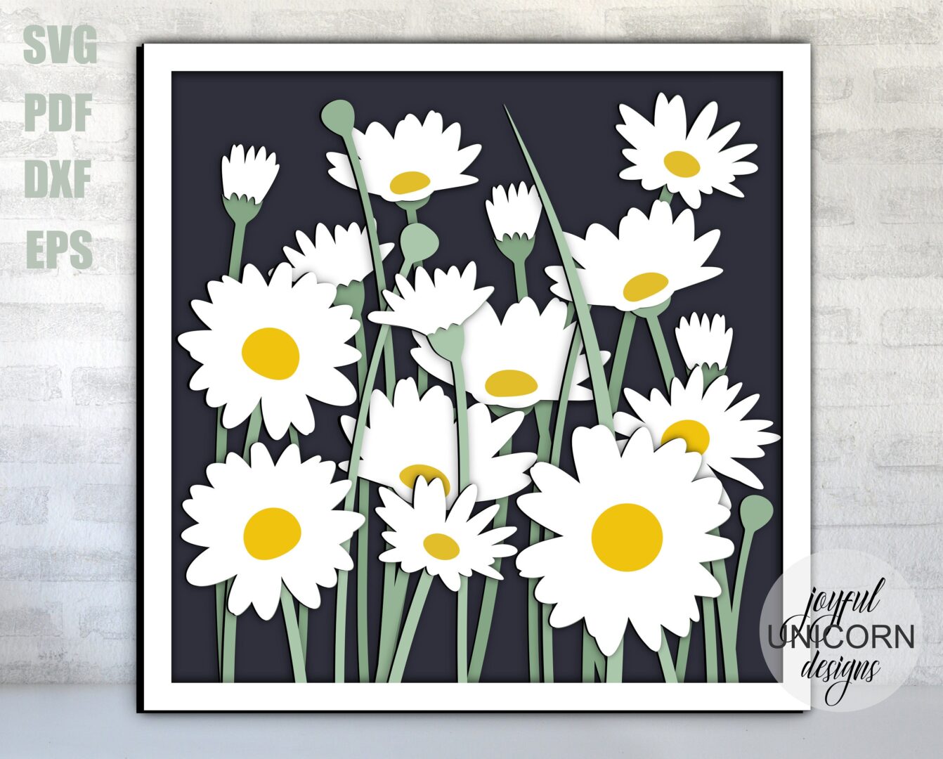 3D Layered Daisy SVG, Multilayer Flower Mandala, Cricut Flower Template ...