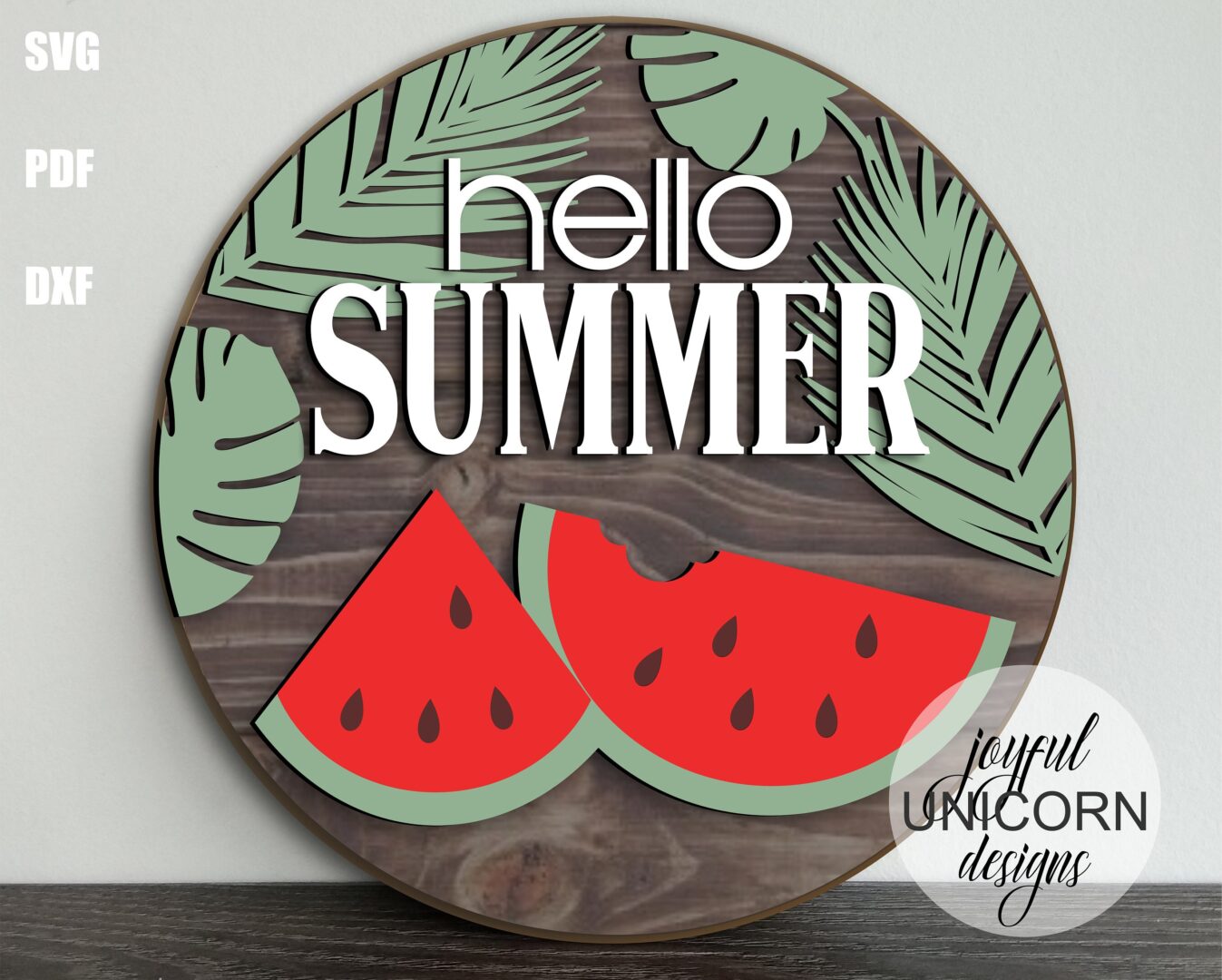 Tropical Door Hangers SVG Bundle, Summer Wood Round Signs SVG Bundle ...