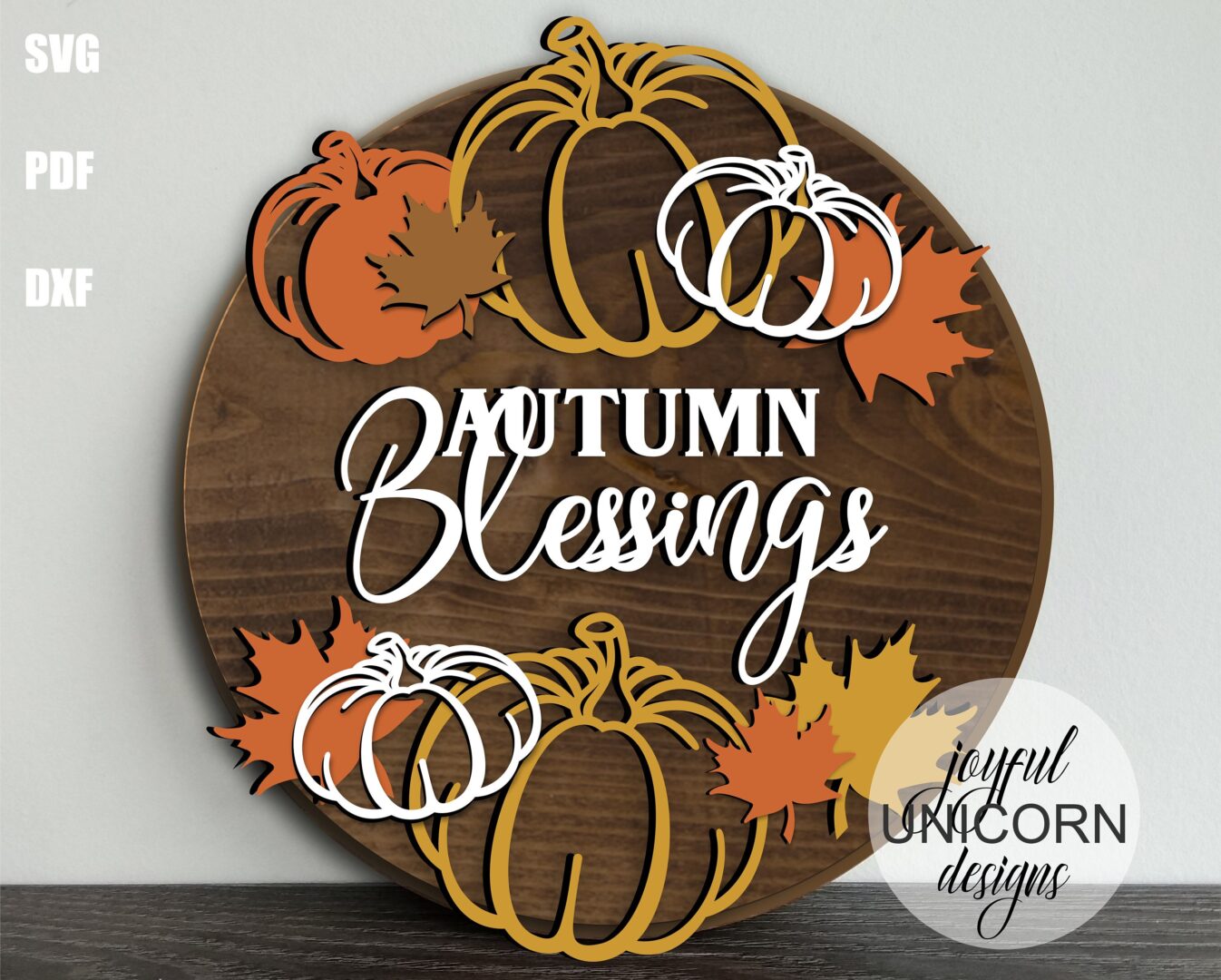 Autumn Welcome Signs SVG Bundle, Glowforge and Cricut Ready Files, Fall ...