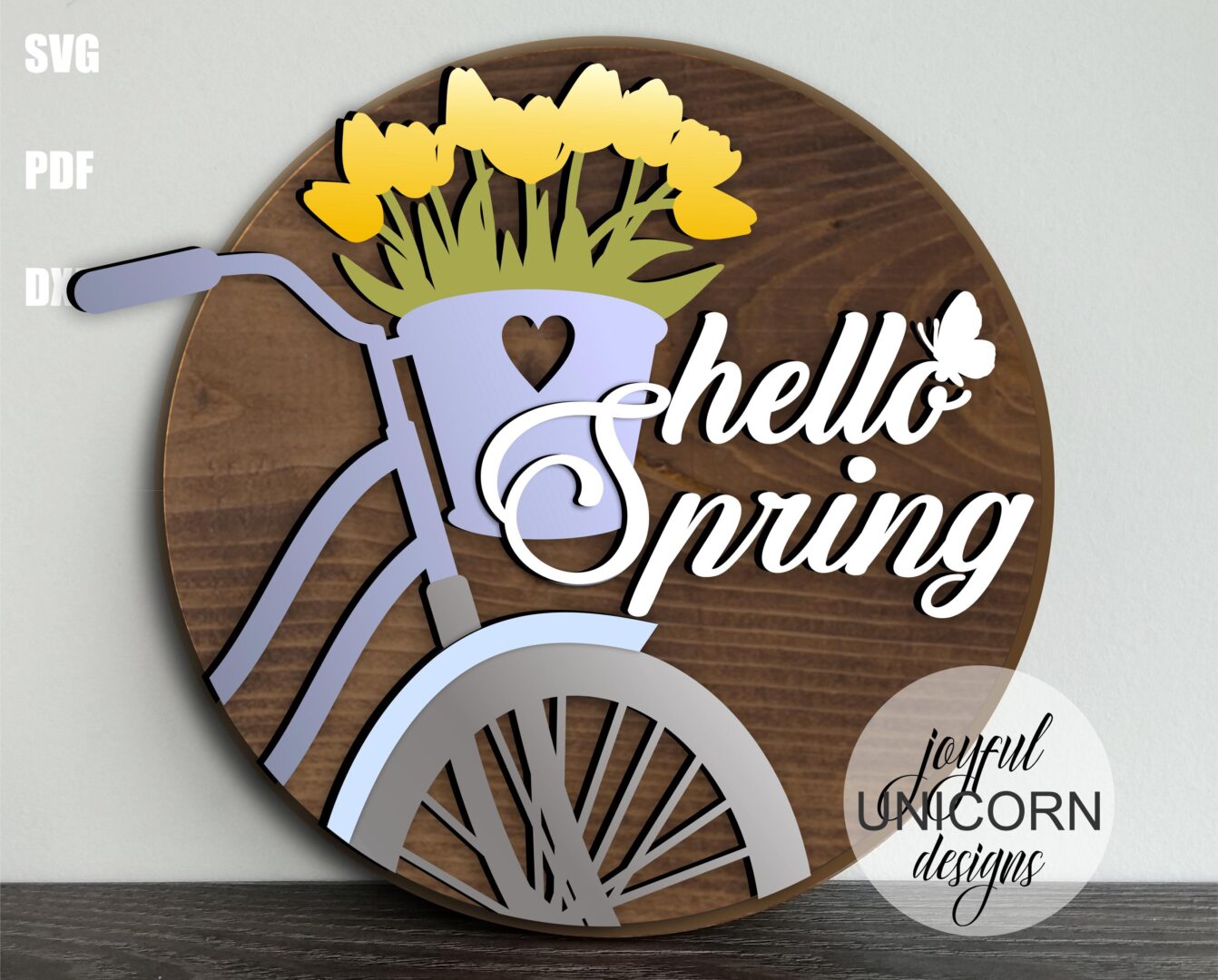 Spring Door Hangers SVG Bundle, Spring Welcome Signs, Glowforge and ...